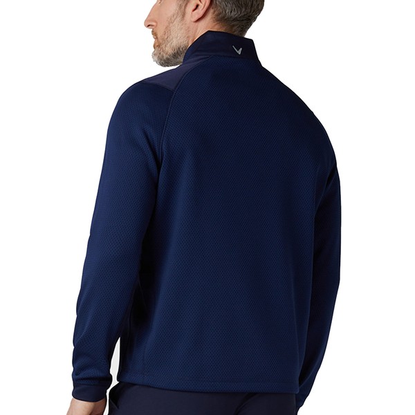 Callaway Mens Hex Textured 1/4 Zip Golf Fleece
