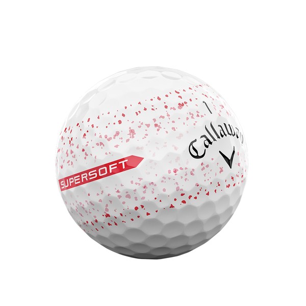Callaway Super Soft Red Splatter Golf Balls