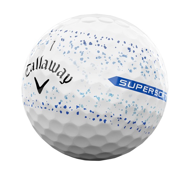 Callaway Super Soft Blue Splatter Golf Balls