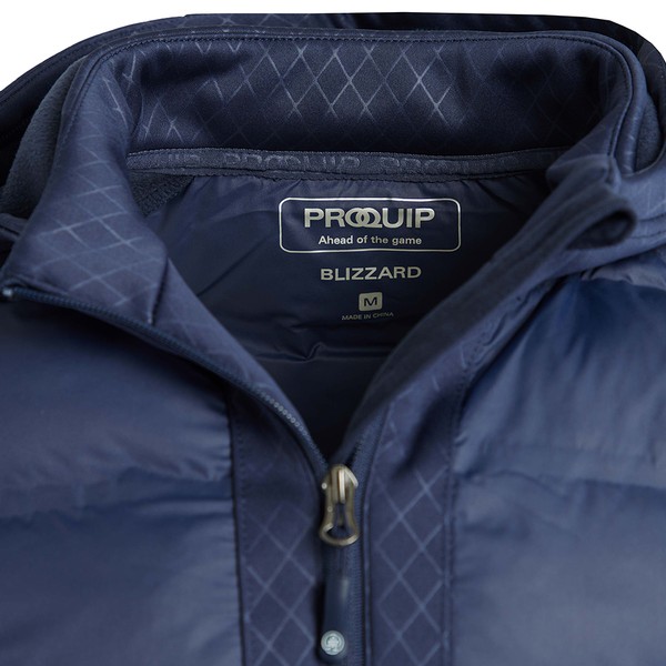 ProQuip Mens Blizzard Quilt Puffer Golf Hoodie