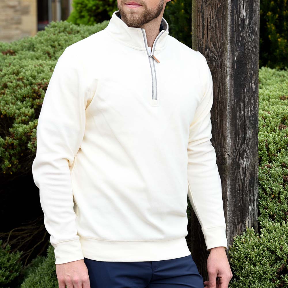 ProQuip Mens Mistral Cotton Zip Golf Sweater