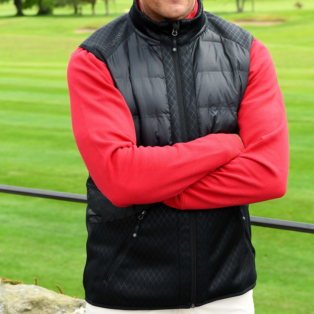 ProQuip Mens Blizzard Quilt Puffer Golf Gilet