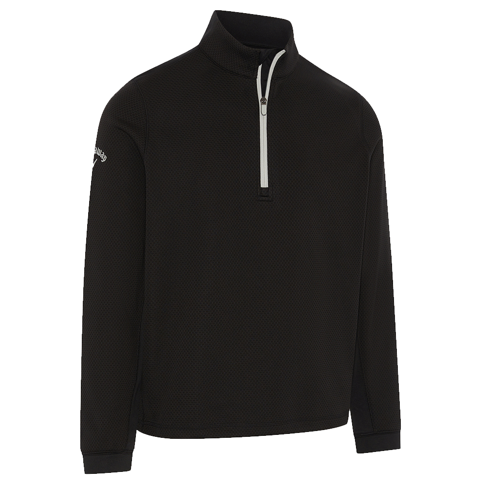 Callaway Mens Hex Textured 1/4 Zip Golf Fleece