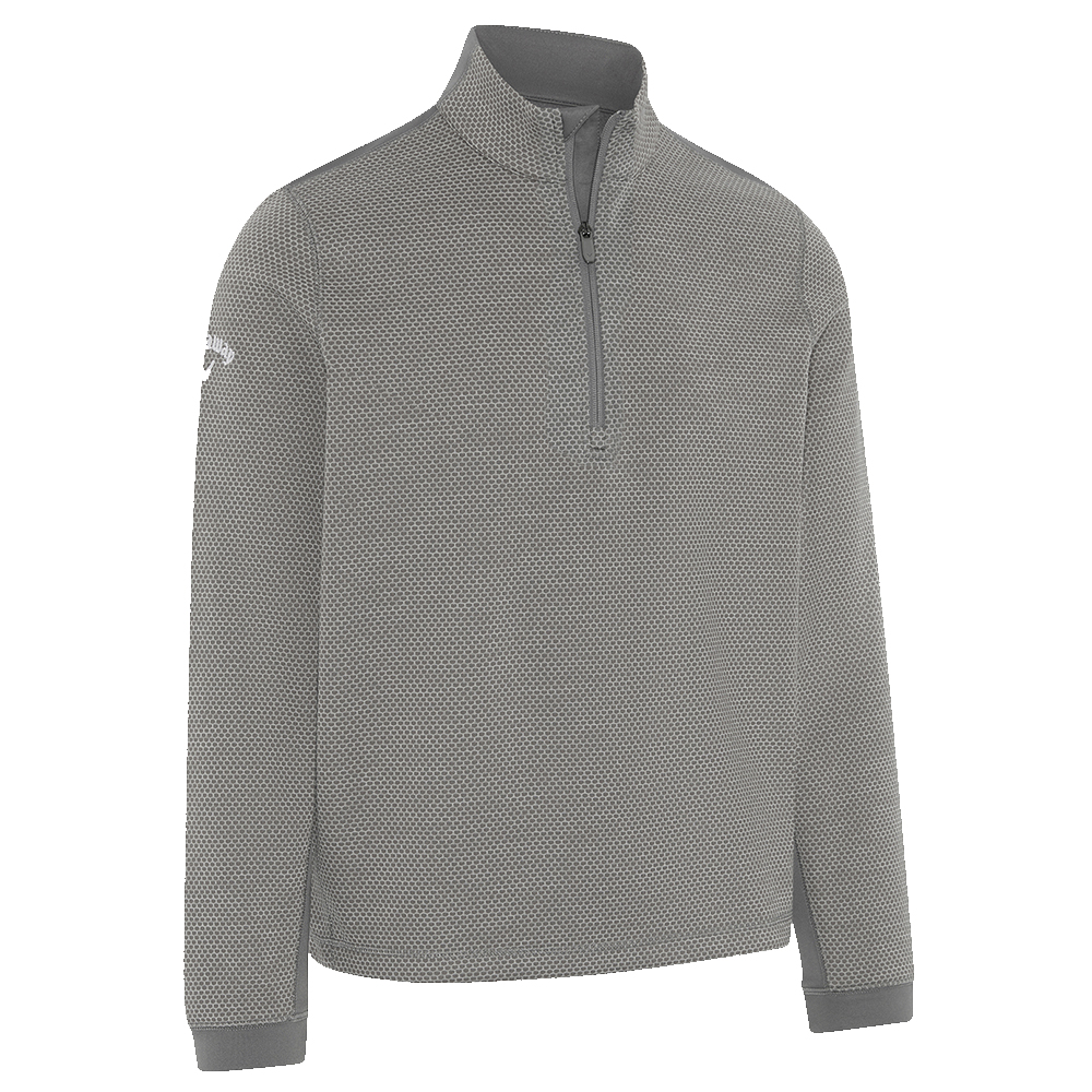 Callaway Mens Hex Textured 1/4 Zip Golf Fleece