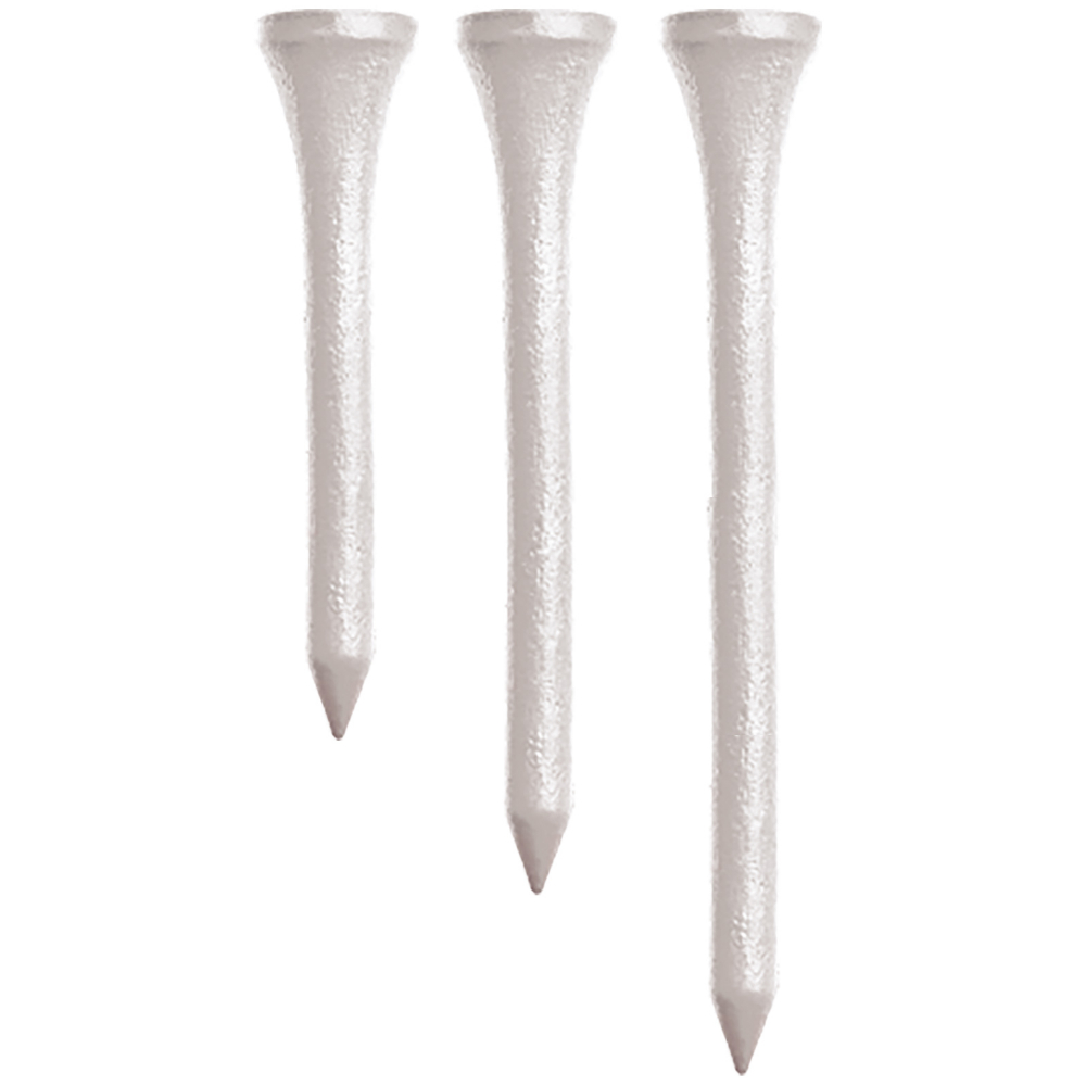 Longridge Wooden White Golf Tees - 83mm