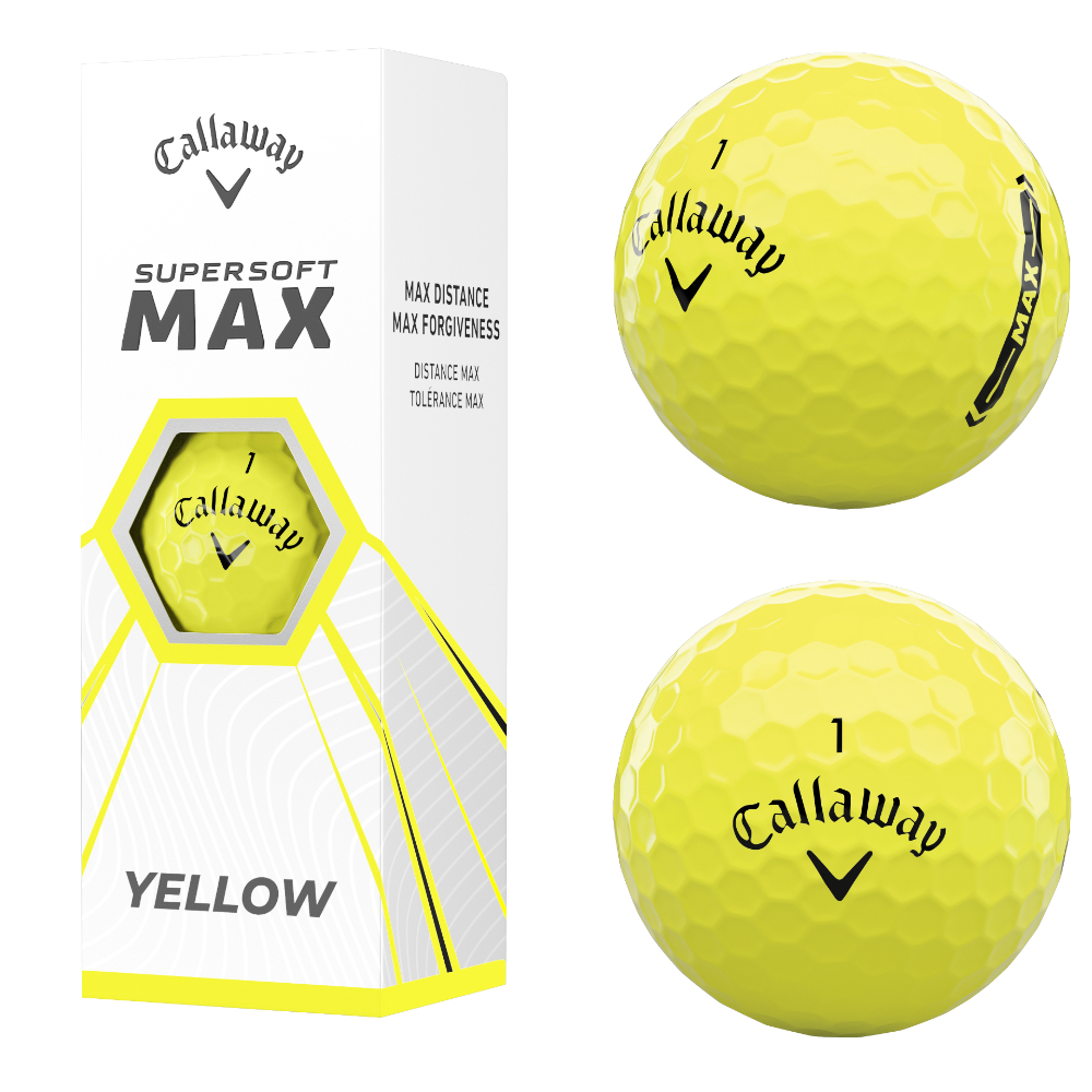 Callaway Super Soft MAX Yellow Golf Balls