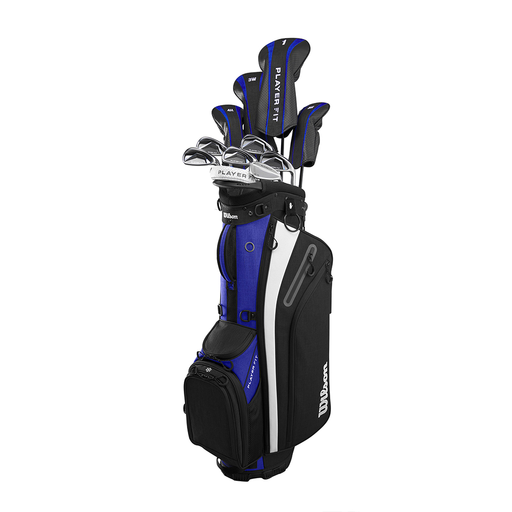 Wilson Player Fit Mens Golf Steel Stand Bag Package Set