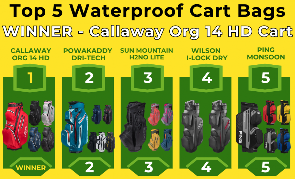 Top 5 Best Waterproof Cart Bags for 2025 - The Golf Shop Online Blog